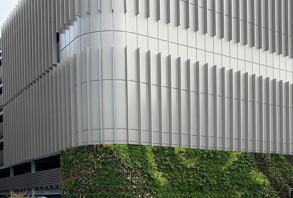 Maple install facade and rainscreen cladding for Alderley Park MSCP